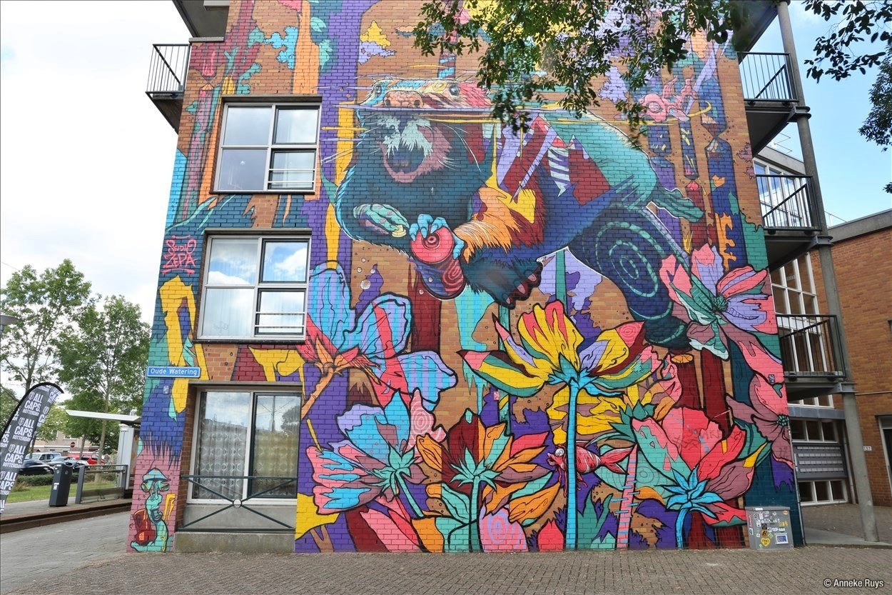 Street art in de Beverwaard: 9 x nieuwe muurschilderingen | Foto ...