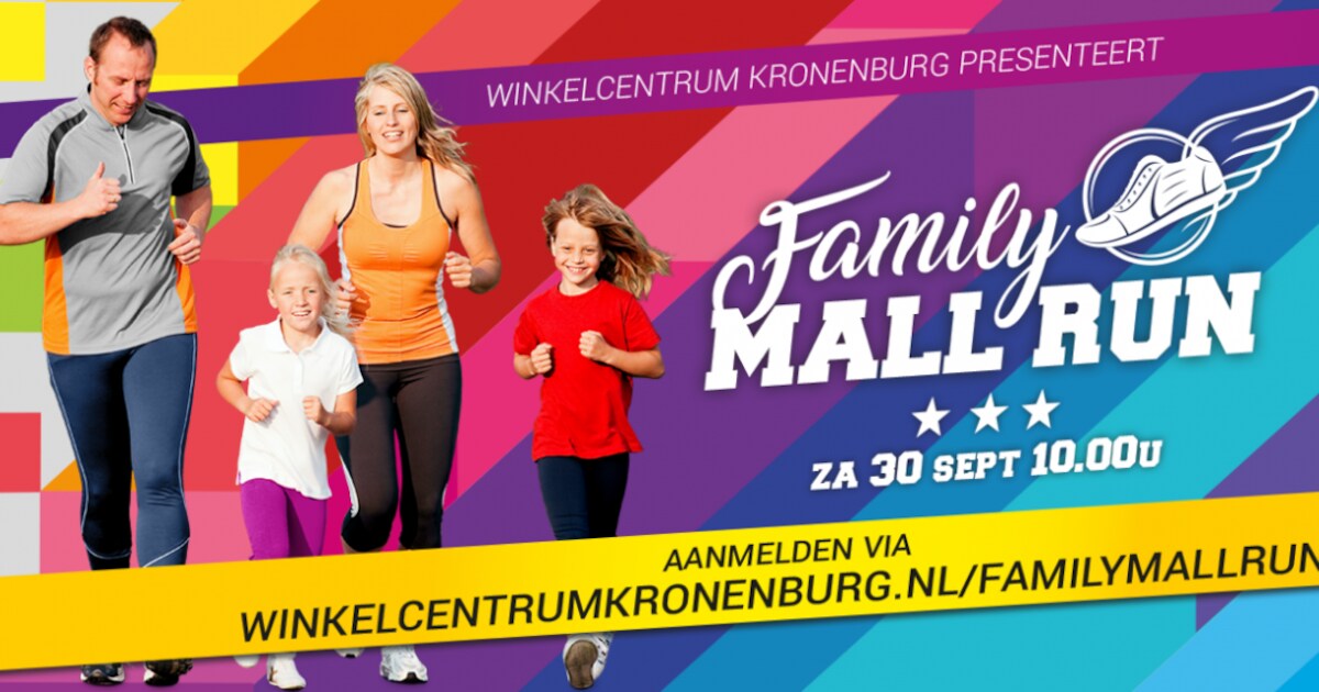 Family Mall Run: lekker rennen door winkelcentrum Kronenburg | Doen ...