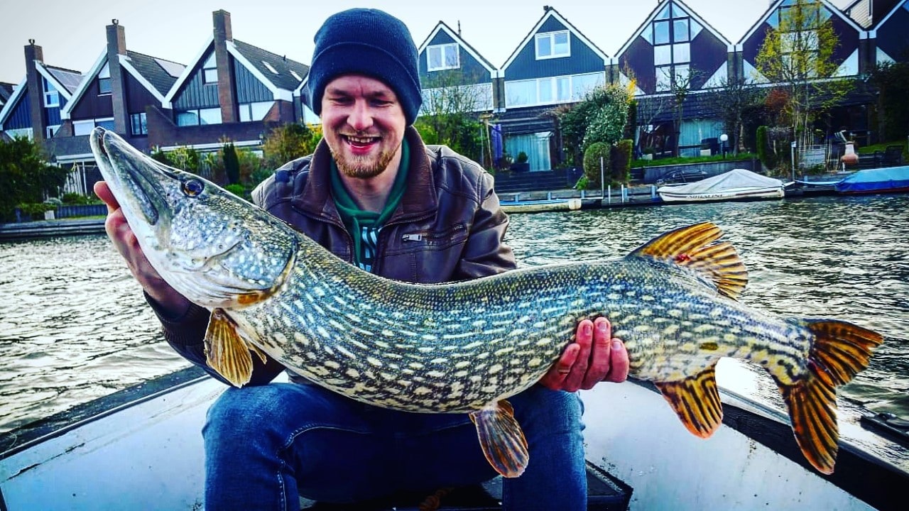 Beveiliger Tim haalt de grootste vissen uit de wateren van Zoetermeer ...