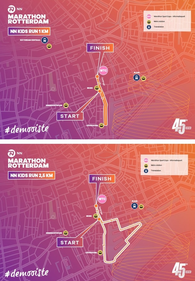 Dit is de route van de NN Marathon Rotterdam 2026 | Regio | indebuurt.nl