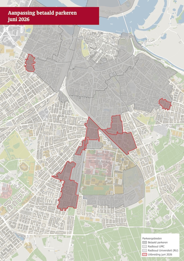 Op meer plekken betaald parkeren in Nijmegen: een handig overzicht ...